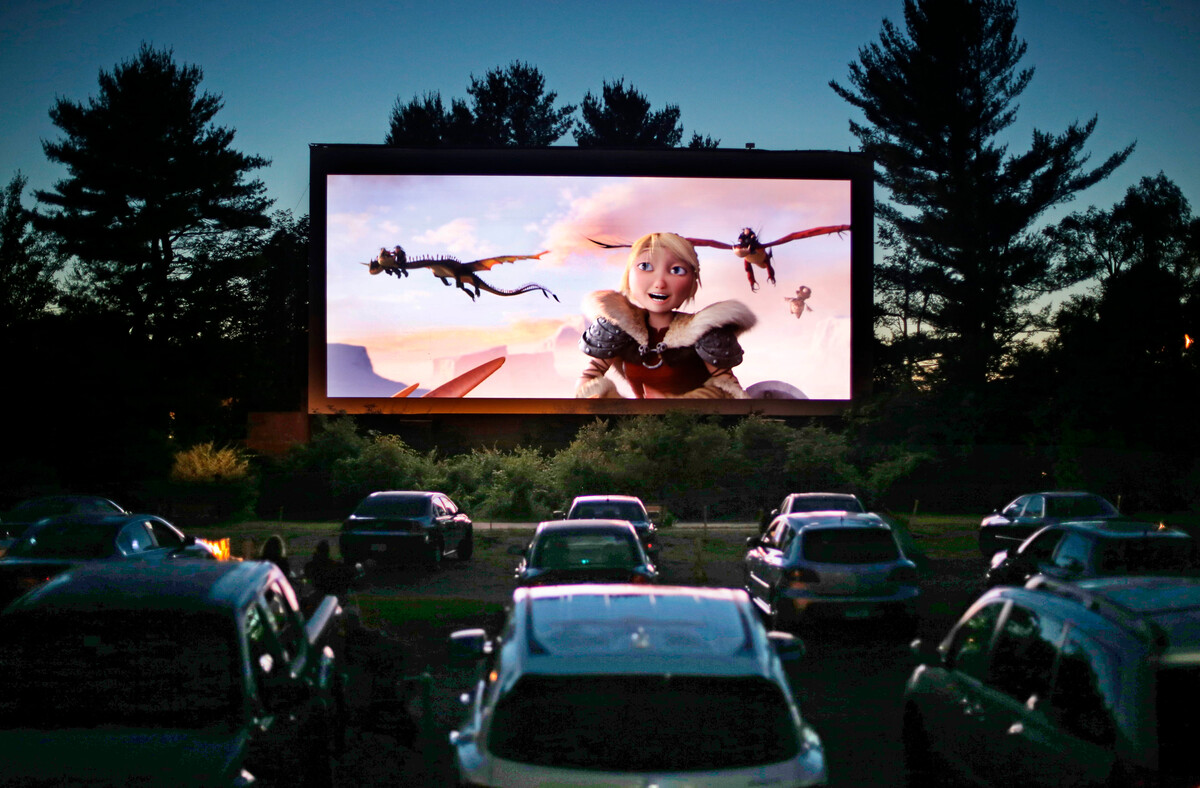 Maine water park revives historic Saco Drive-In theater