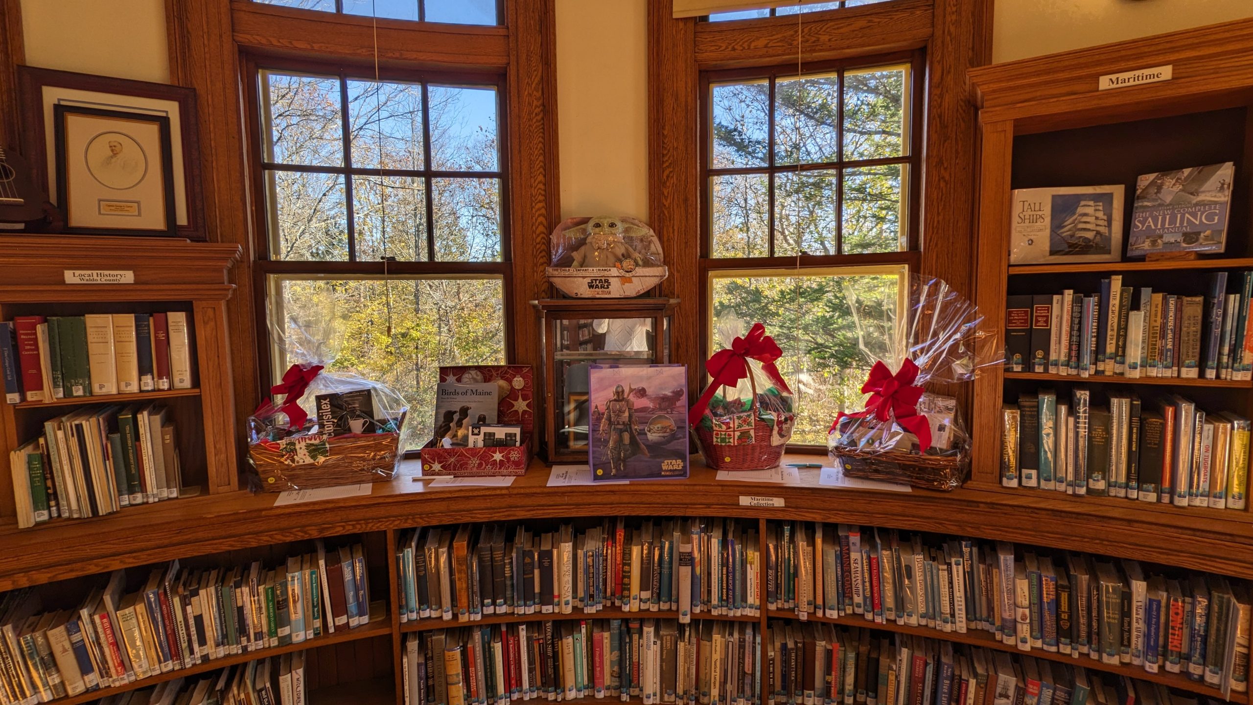 Gift basket silent auction benefits Carver Memorial Library