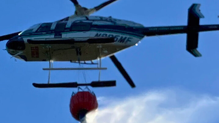 Crews battle fire on Acadia mountaintop