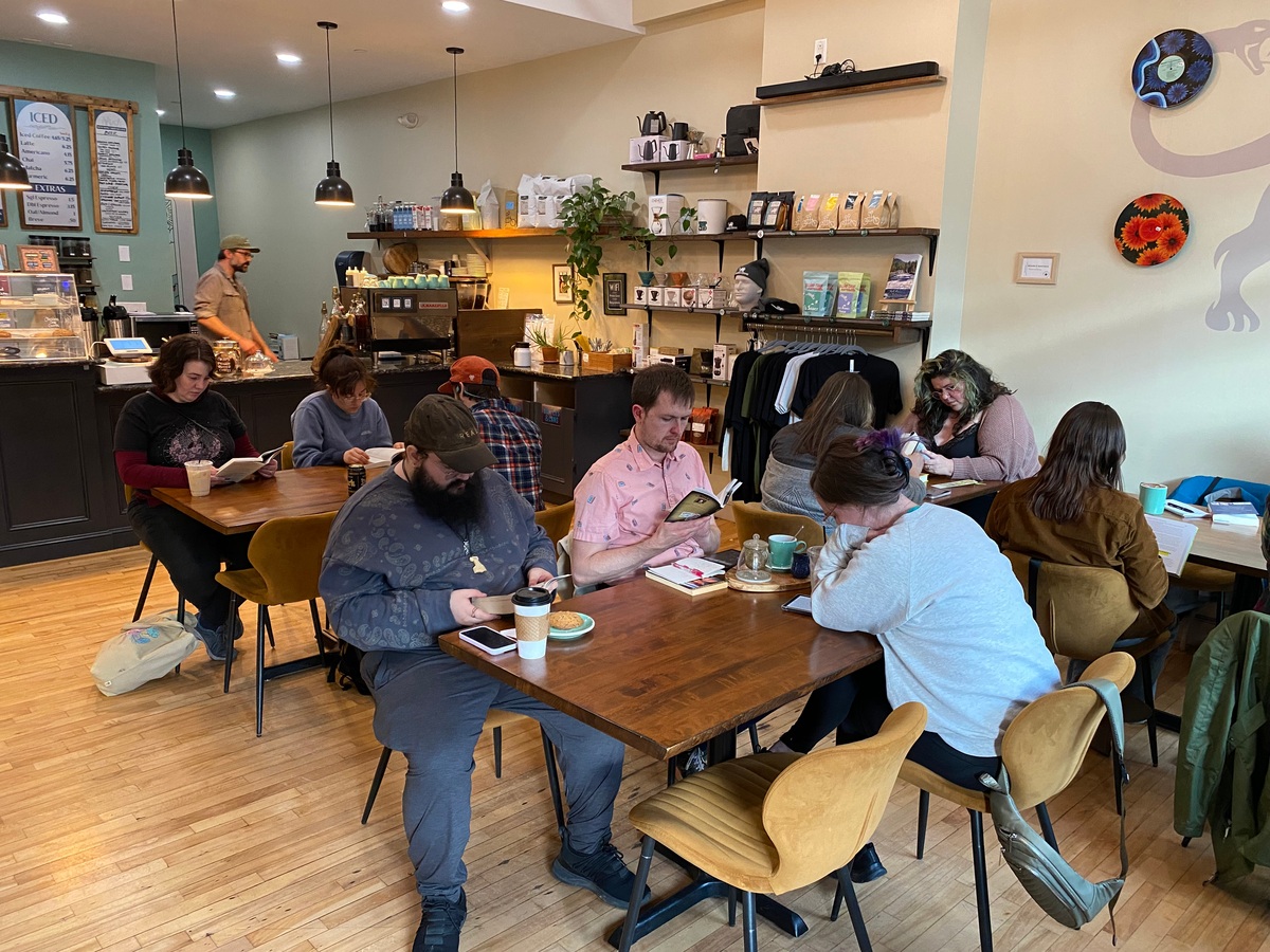 A new Bangor book club is bringing strangers together to read in silence