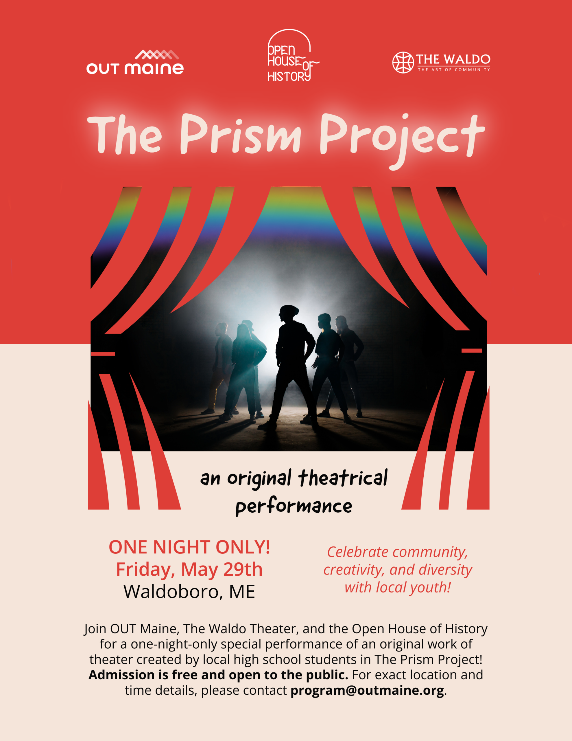 The Waldo Theatre, Open House of History, OUT Maine present ‘The Prism ...