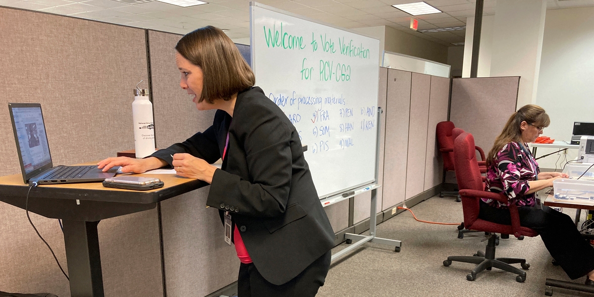 Shenna Bellows steps back from election duties with her name on the ballot
